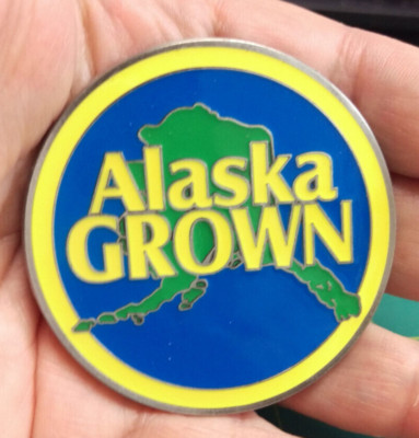 Alaska magnet - New ! Alaska metal magnet - Collectible AK souvenir ...