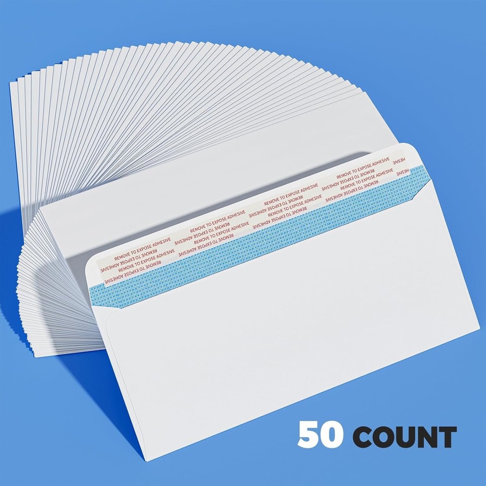 #10 Envelopes Self Seal Security Tinted Envelopes for Privacy ...