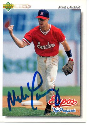 Mike Lansing Montreal Expos 1992 Upper Deck Minor League Signed Card | eBay