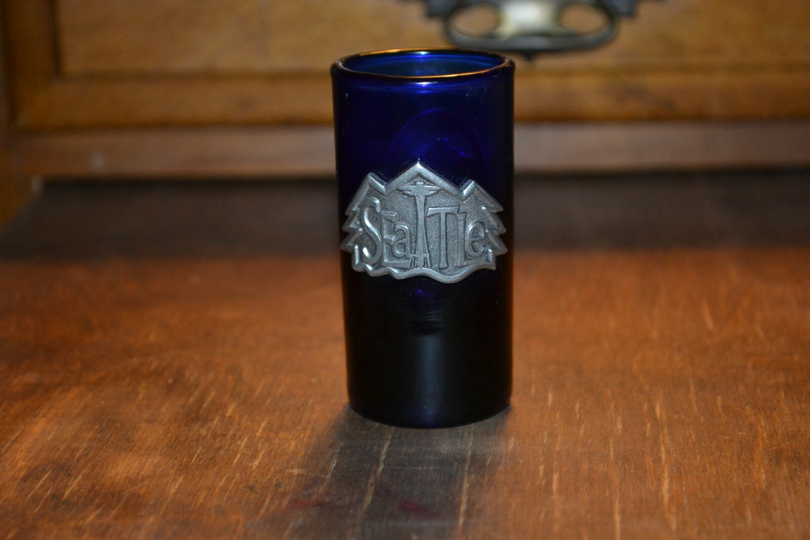 Seattle Shot Glass Cobalt Blue Space Needle | eBay
