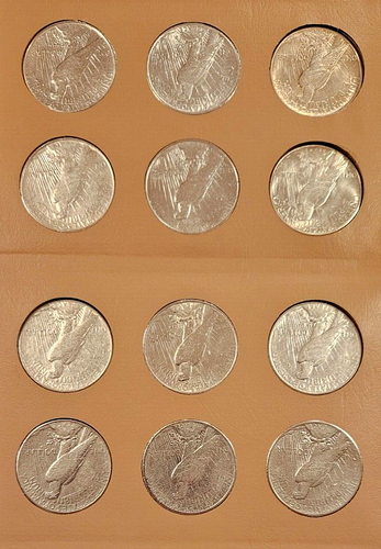 Fabulous Complete 24 Coin Peace Silver Dollar Full Set, 1921-1935 ...