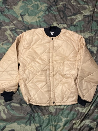 Vintage BVD bomber jacket 70s/80s talon zipper chain stitch size L | eBay