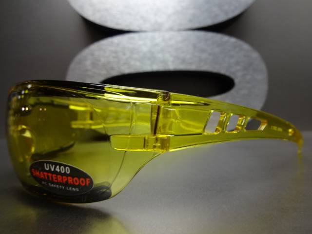 MOTORCYCLE BIKER SPORT RIDING Day - Night Yellow Lens PADDED SUN ...