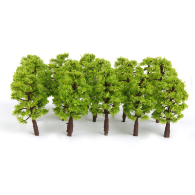 20 Light Green Tree Model Train Railway Wargame Diorama Architecture HO ...