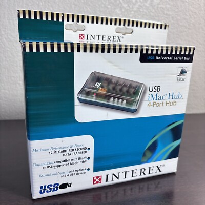 Interex USB 4-Port iMac Hub Universal Serial Bus 31069006573| eBay