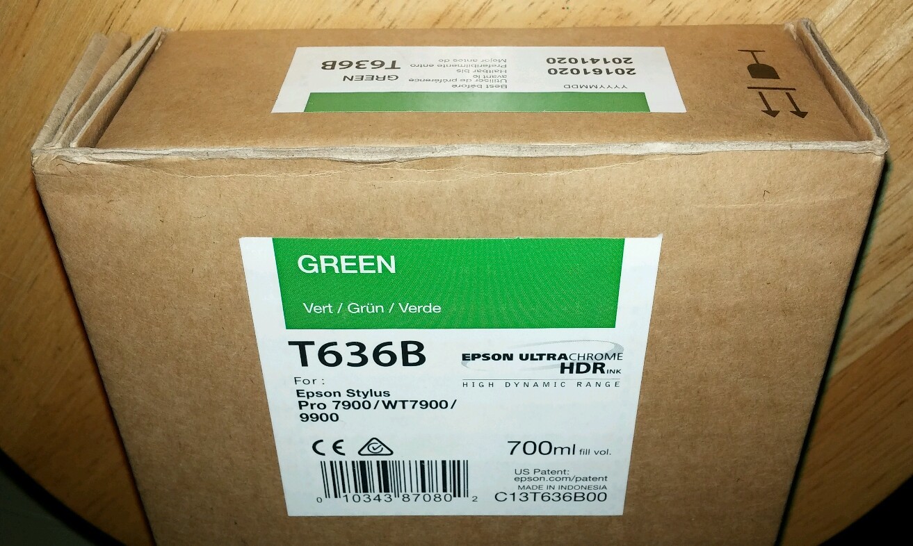 Epson Green UltraChrome HDR 700ml Ink Cartridge (T636B00) for sale ...
