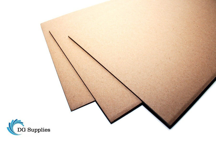 Brown Cardboard Corrugated Sheets Pads Divider Art Craft Board A5 A4 A3 ...