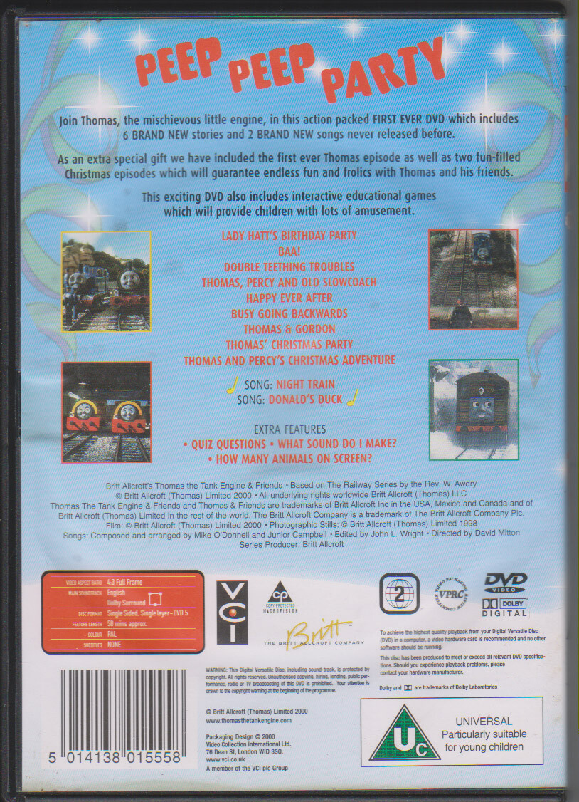 Thomas the Tank Engine and Friends UK Region 2 Pal DVDs ---- (select ...