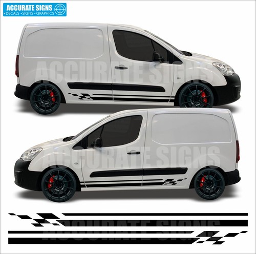Side stripes for Citroen Berlingo Partner Van Stickers Decals Vinyl ...
