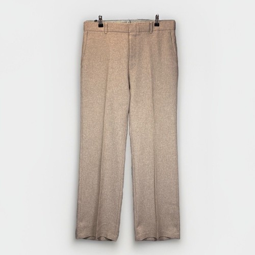 Vintage 70s Levi's Action Slacks Mens 35x3.5 Brown Straight Leg Sta ...
