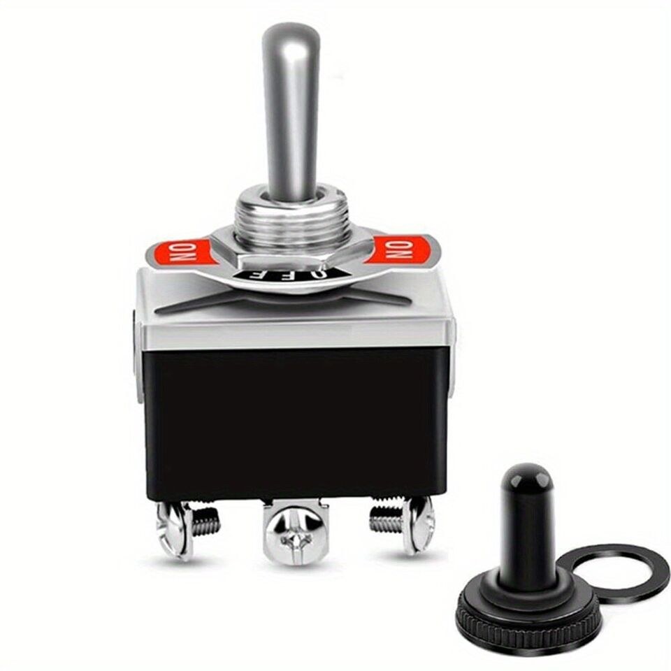 3-pack 6pin DPDT Heavy Duty Rocker Toggle Switch Boot Cap ON/OFF/ON | eBay