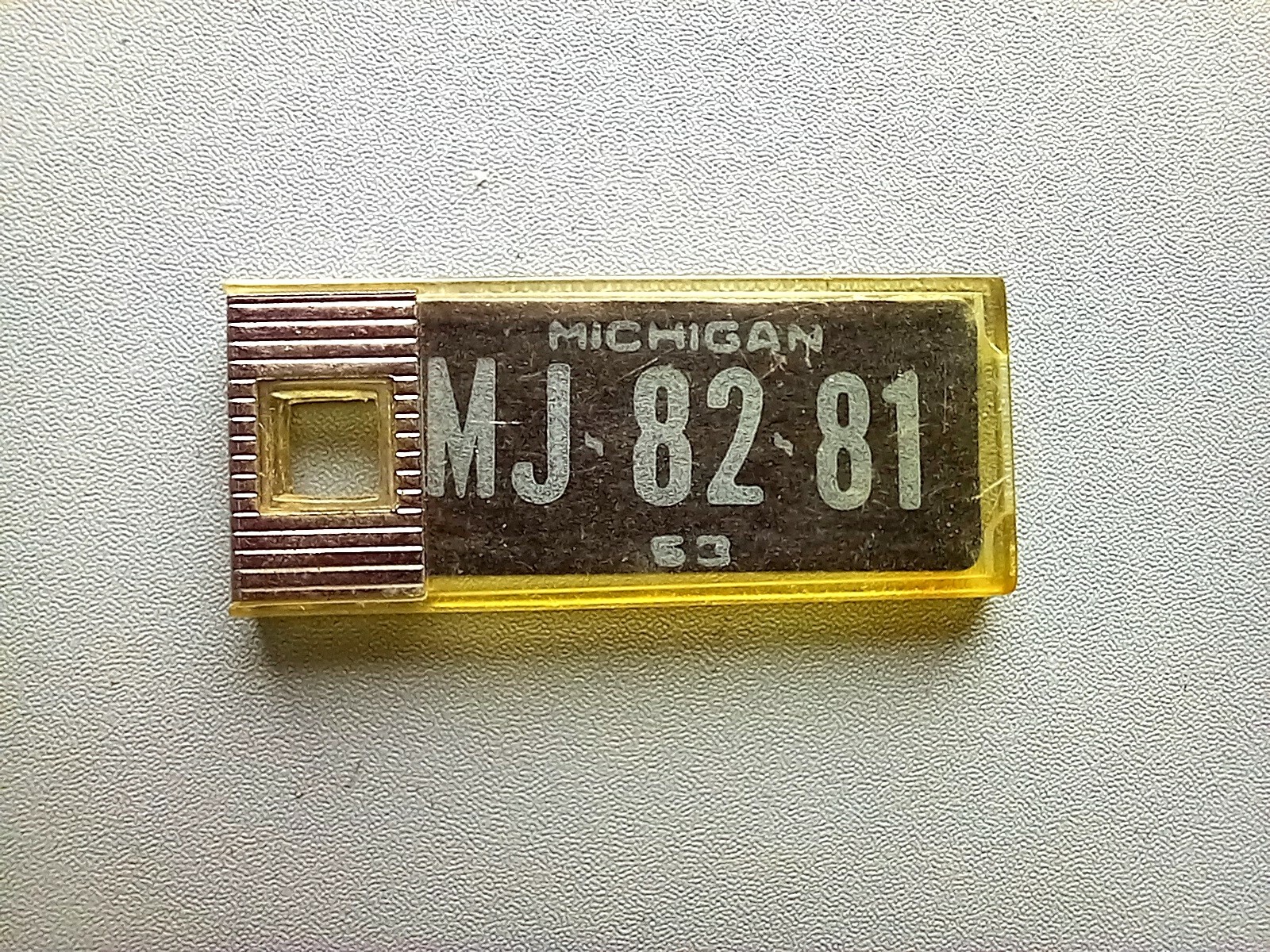 1953 DAV Keychain Michigan Mini License Plate Disabled Veterans Tag ...