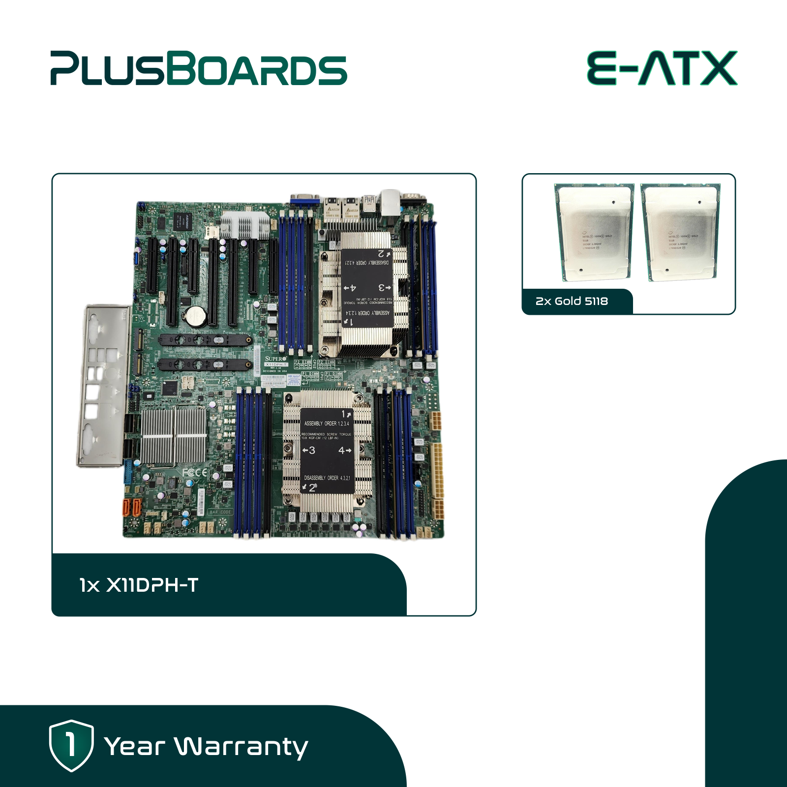 Supermicro X11DPH-T LGA 3647 E-ATX Motherboard Tested w/ 2x Gold 5118 ...