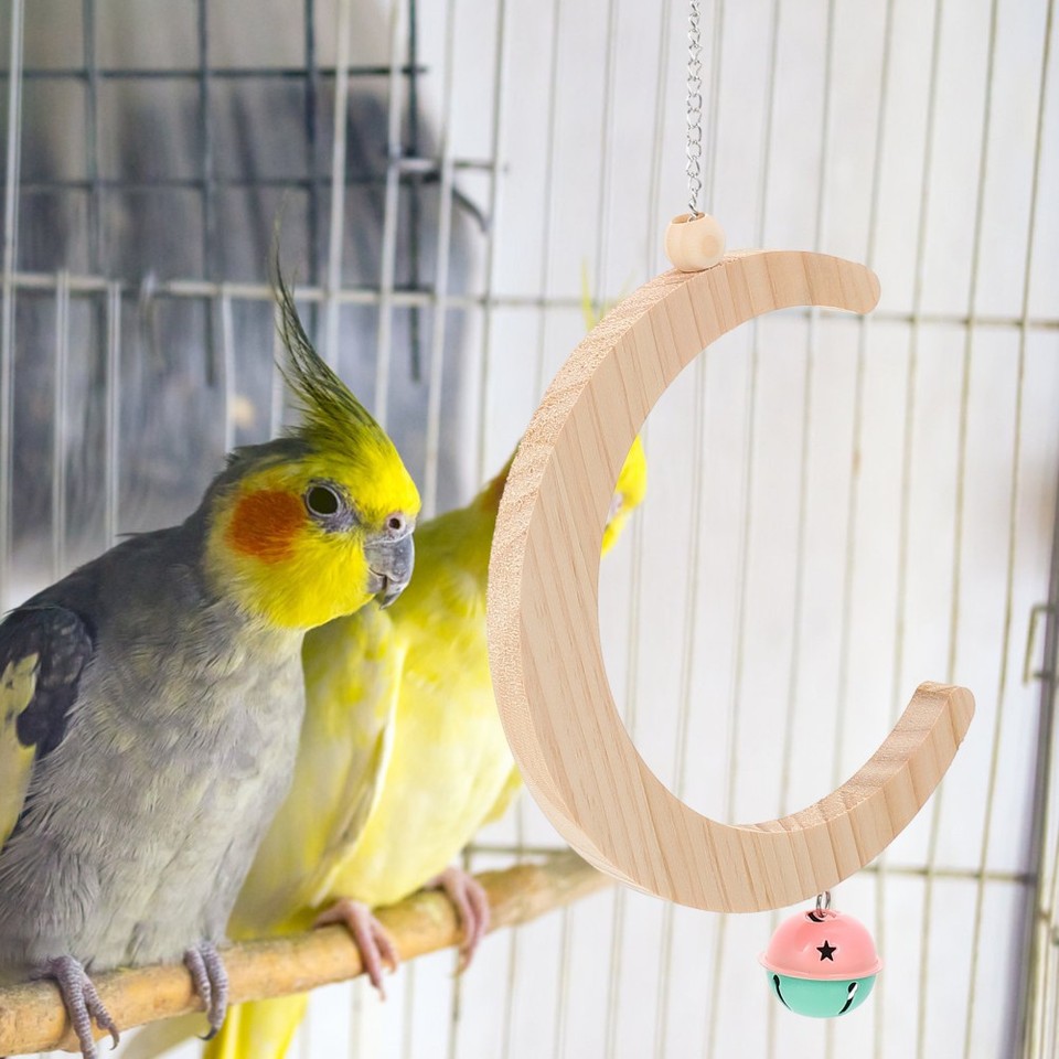 Bird Cage Playing Swing Parrot Cage Hanging Toy Bird Bite Resistant ...