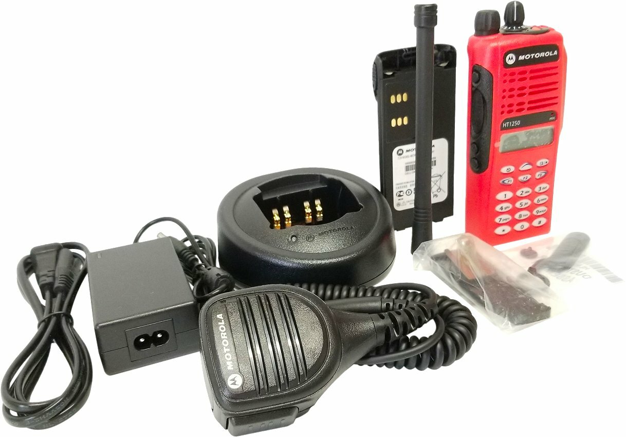 Motorola HT1250 VHF Two Way Radio 136-174 MHz MDC Full Keypad ...