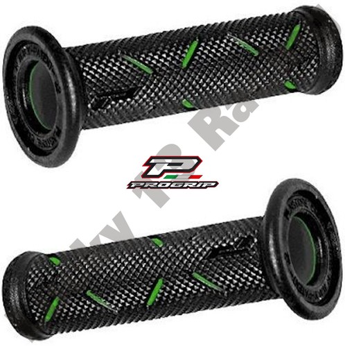 Progrip Gel Touch Dual Compound Grips GREEN pair to fit 22mm 7/8 ...