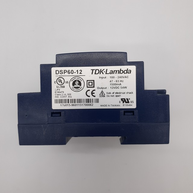 TDK LAMBDA Power Supply 100-240 VAC Input 12 VDC Output 54W DSP60-12 for sale online | eBay