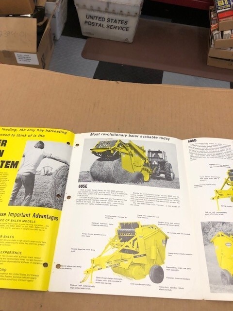 VERMEER LARGE ROUND HAY BAILER 6 PAGE SALES BROCHURE- USED IN GOOD ...