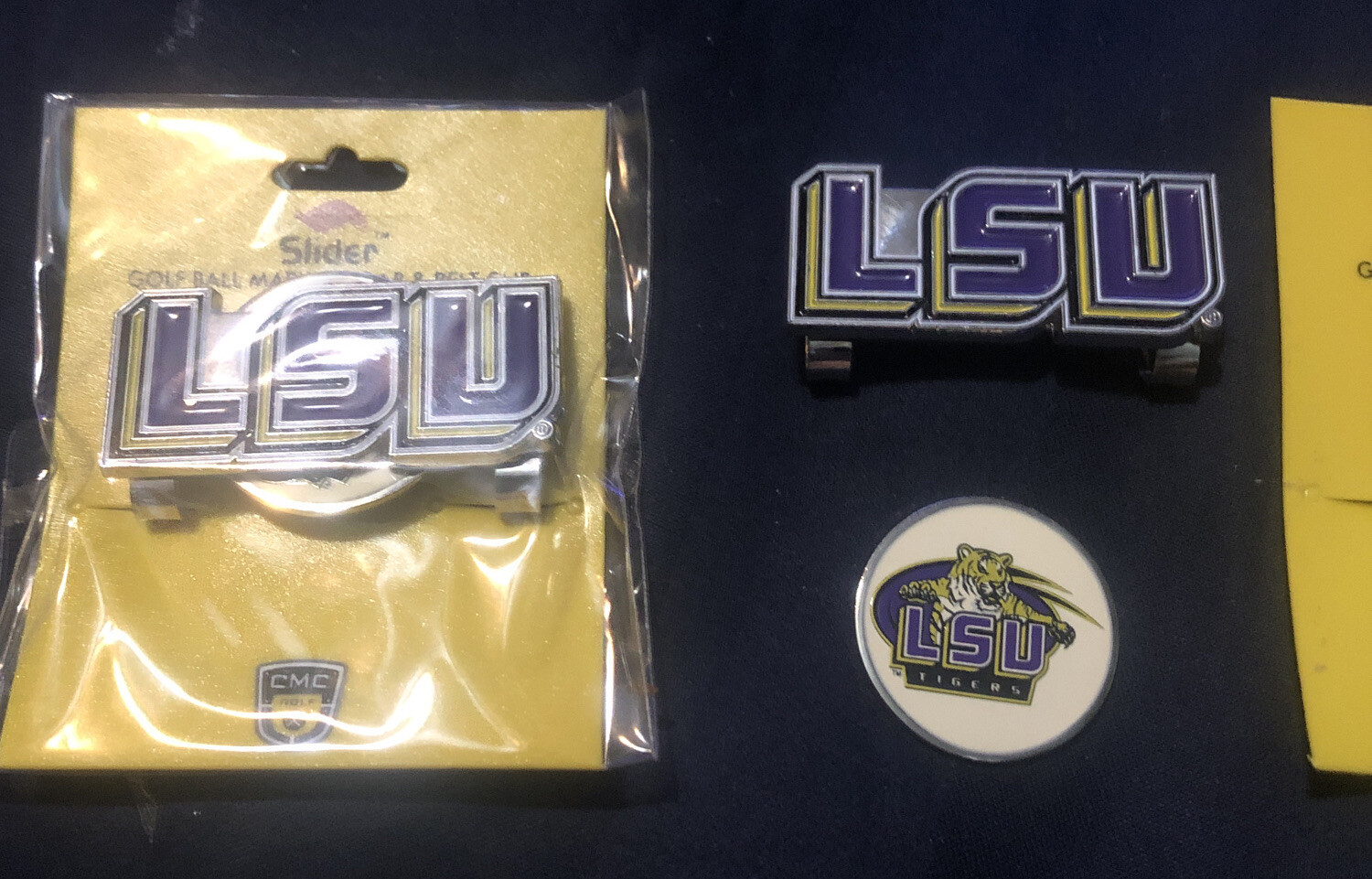 LSU magnetic 🧲 Cap/belt Clips w/ Golfball Markers. 2 markers &2 Clips ...