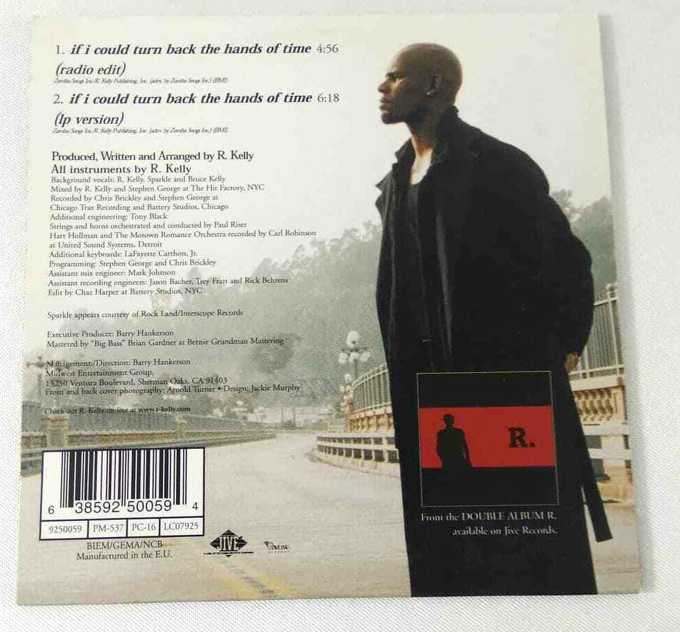 CD Single R KELLY if I Could Turn Back the Hands Of Time And Tracking ...