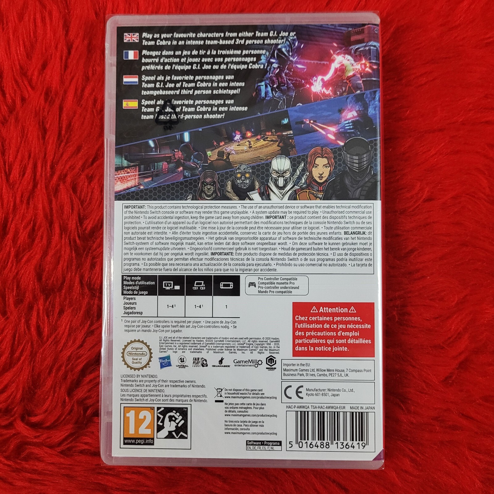 Nintendo Switch G.I. JOE Operation Blackout Game *NEW* PAL UK REGION ...