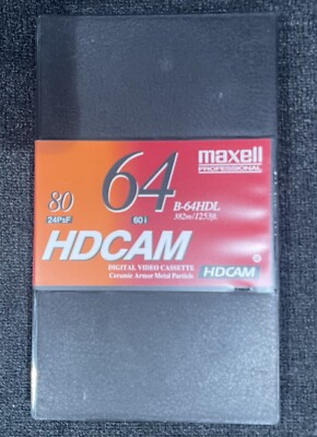 New Maxell Pro HDCAM B-64HDL 64 Minute Large Load Digital Video ...