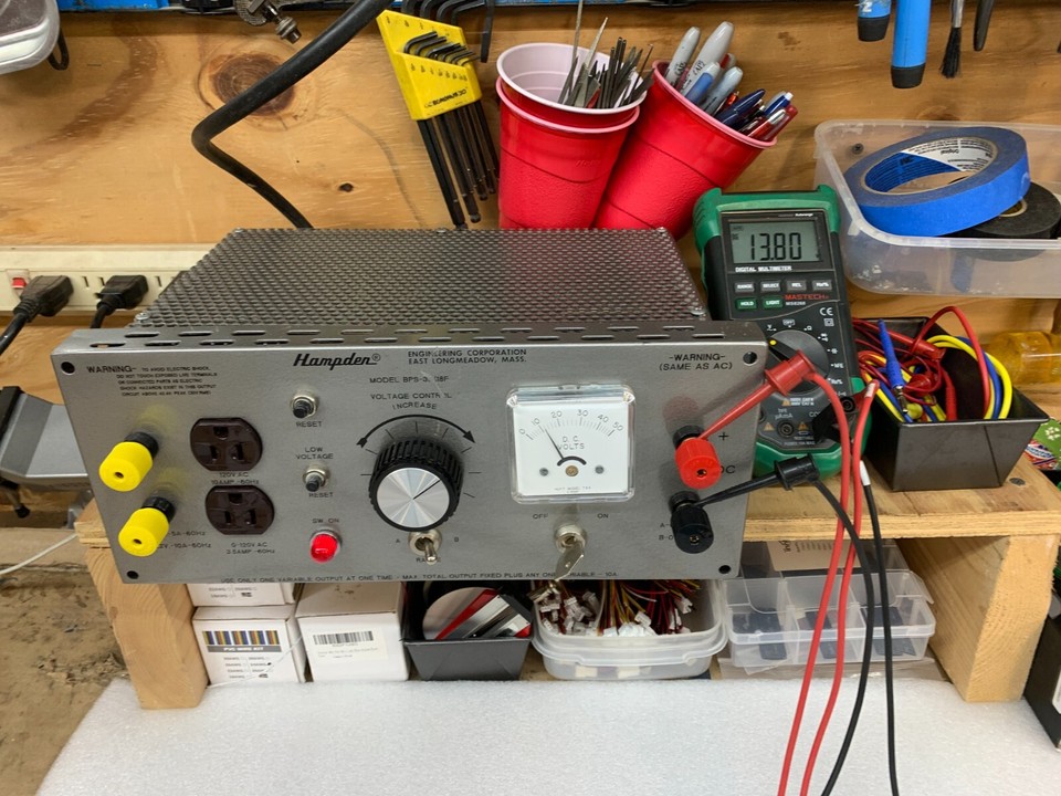 ISOLATED Power Supply NOS Variable 35V DC 120V AC Variac HV LV Stereo ...