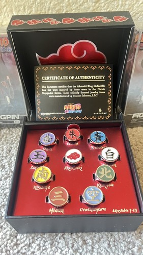 Naruto Shippuden Akatsuki 10 Ring Collectible Box Set | eBay