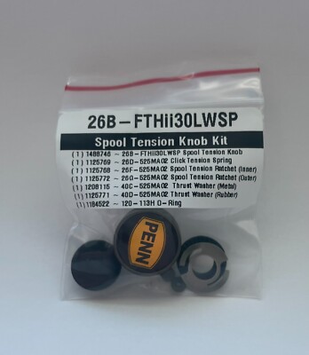 PENN PART 26B-FTHii30LWSP Spool Tension Control Kit 7PC - Fathom II ...
