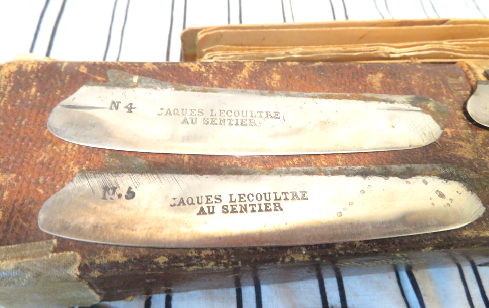 Vintage Jaques Lecoultre Au Sentier 7 Day Geneve Swiss Straight Razor ...