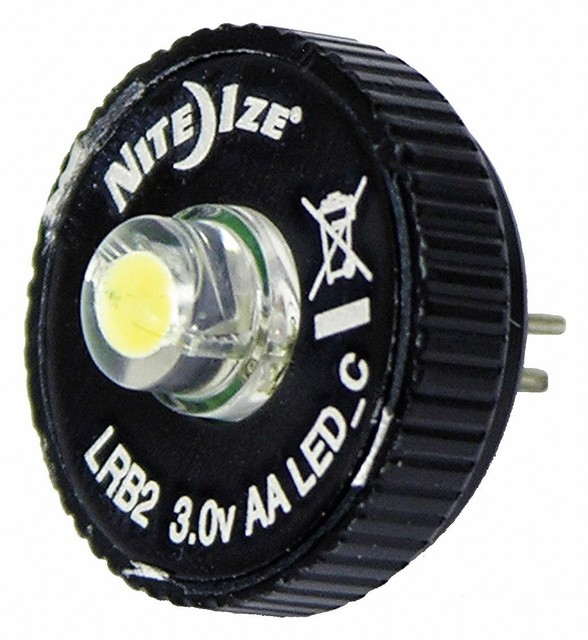AA Mini MagLite LED Upgrade Bulb With Reflector 30 Lumens Nite Ize Lrb2 ...