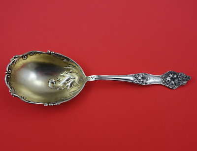 Landers #2 by Baker-Manchester Sterling Silver Berry Spoon Gold Washed ...