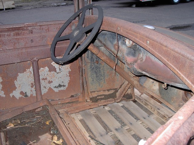 1931 Ford Model A pickup parts car + TI T LE Cab box grill radiator ...