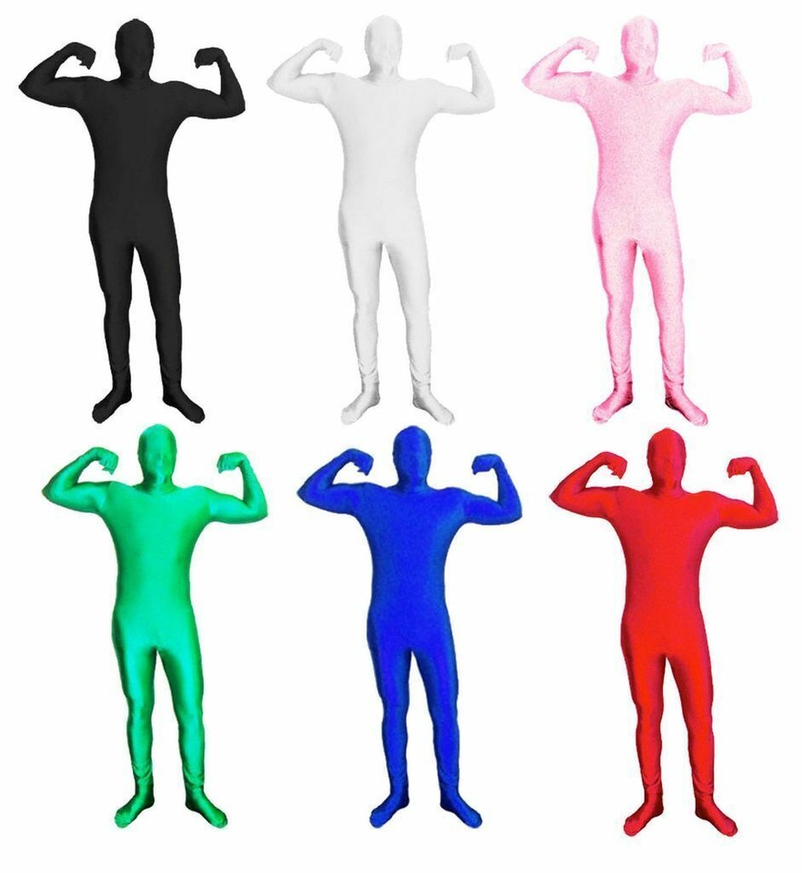Adult Men's Full Body Spandex Body Suit Halloween Fancy Dress Costume ...