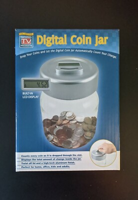 Digital Coin Jar (Silver) - National TV Products (Lightly Used) | eBay