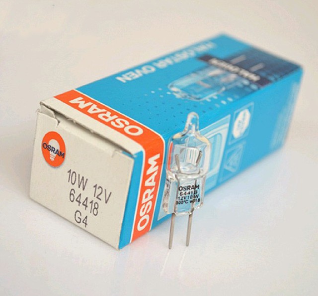 OSRAM 64418 10w 12v G4 Bi-pin Halostar Oven Halogen Bulb for sale ...