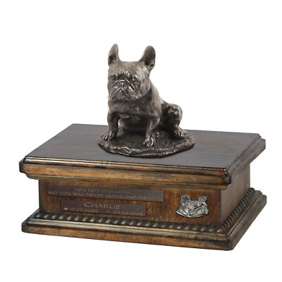 French Bulldog, Frenchie IV - urn for dog ashes, personalized urn with ...