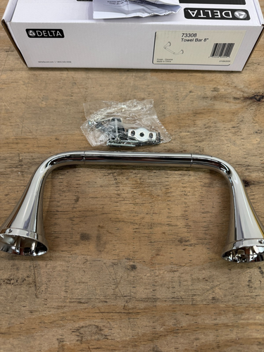 Delta 73308 Kayra 8" Wall Mounted Towel Bar, Chrome *READ* | eBay