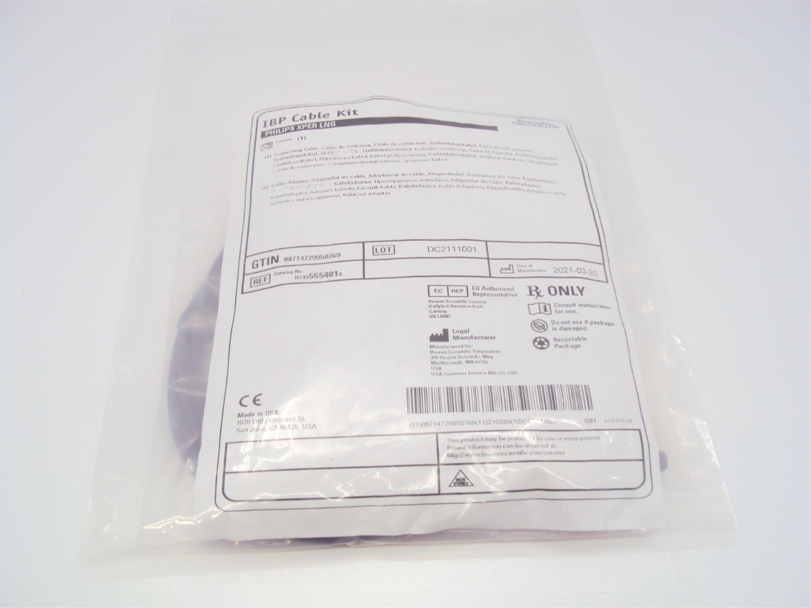 Philips HP XPER LNG to Medex Abbott Transducer IBP Adapter Cable Kit (2 ...