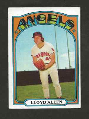 1972 TOPPS BASEBALL CARD # 102 LLOYD ALLEN California Angels ex | eBay