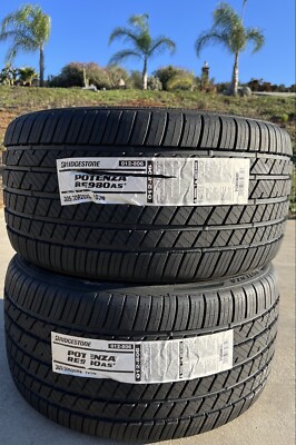 TWO NEW 305/30R20 103W Bridgestone Potenza RE980AS+ All Season Tires ...