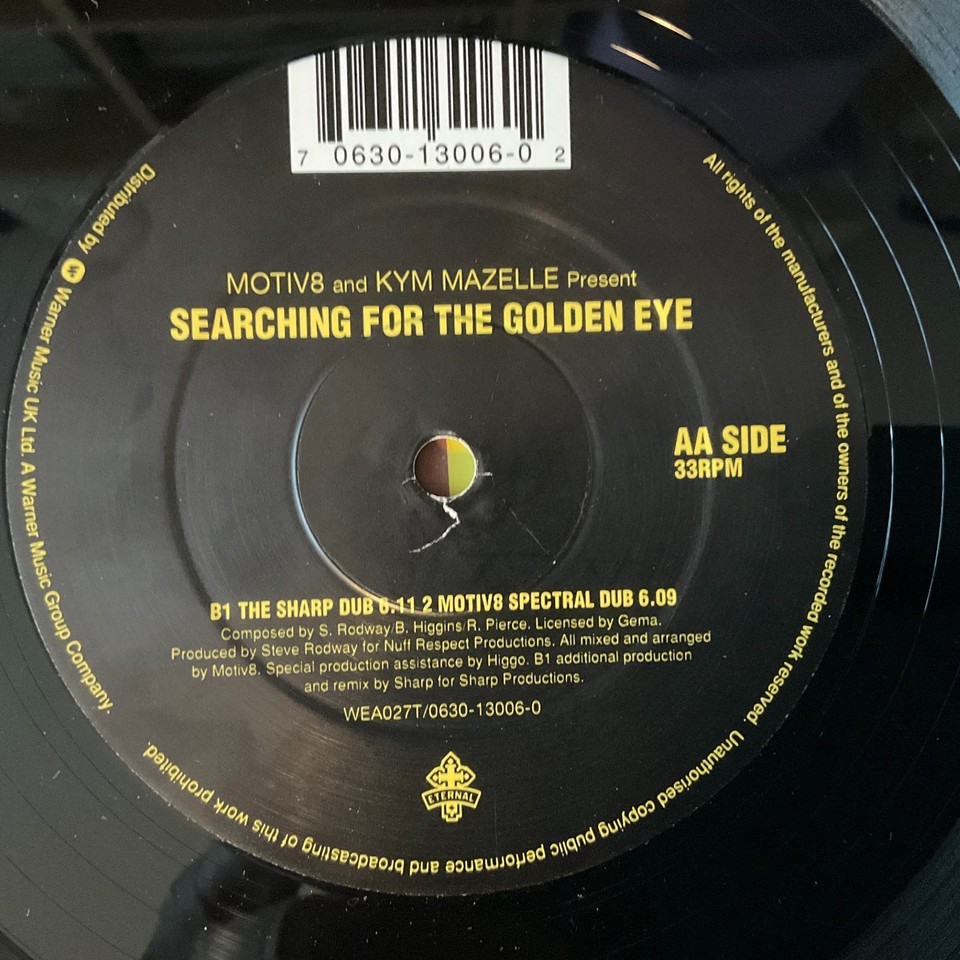 Motiv8 And Kym Mazelle/Searching For The Golden Eye UK 1985 VERY GOOD+ ...