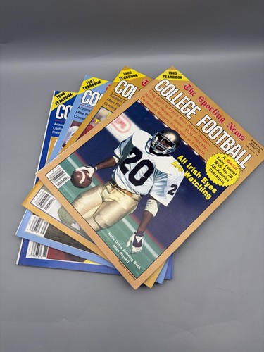 Vintage The Sporting News College Football Yearbook Lot 1985-1988 Set ...