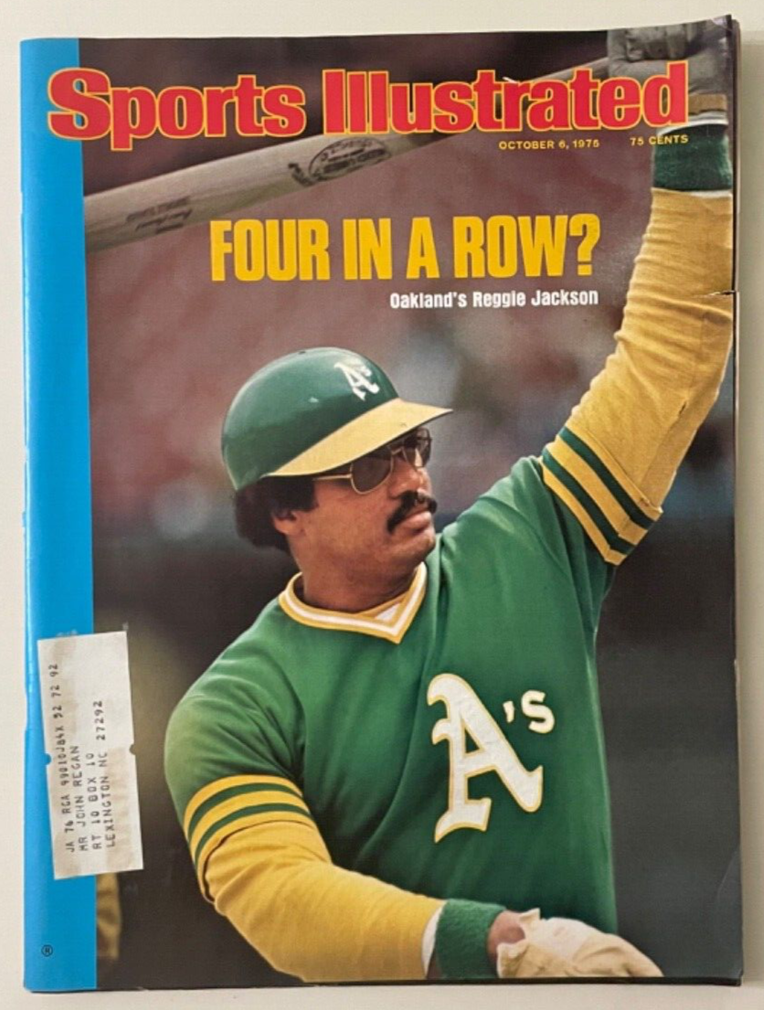 Sports Illustrated October 6, 1975 Reggie Jackson Oakland A's Bagged ...