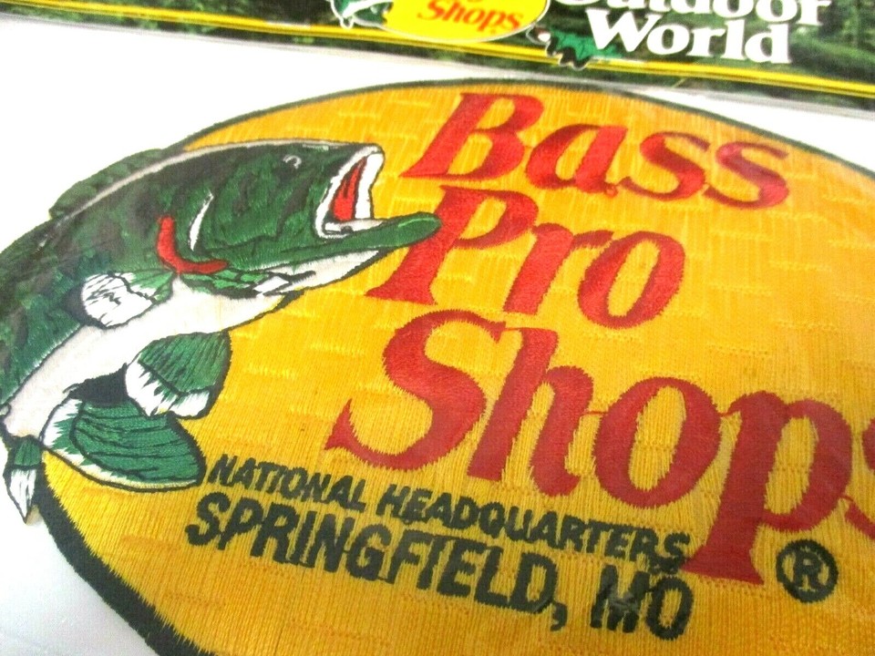 FISHING PATCH BASS PRO SHOPS "1" PATCH 6 x 8 INCHES XL FACTORY SEALED ...