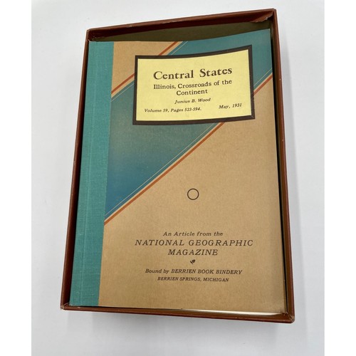 Boxed Set National Geographic Articles Central States 1919-1937 | eBay