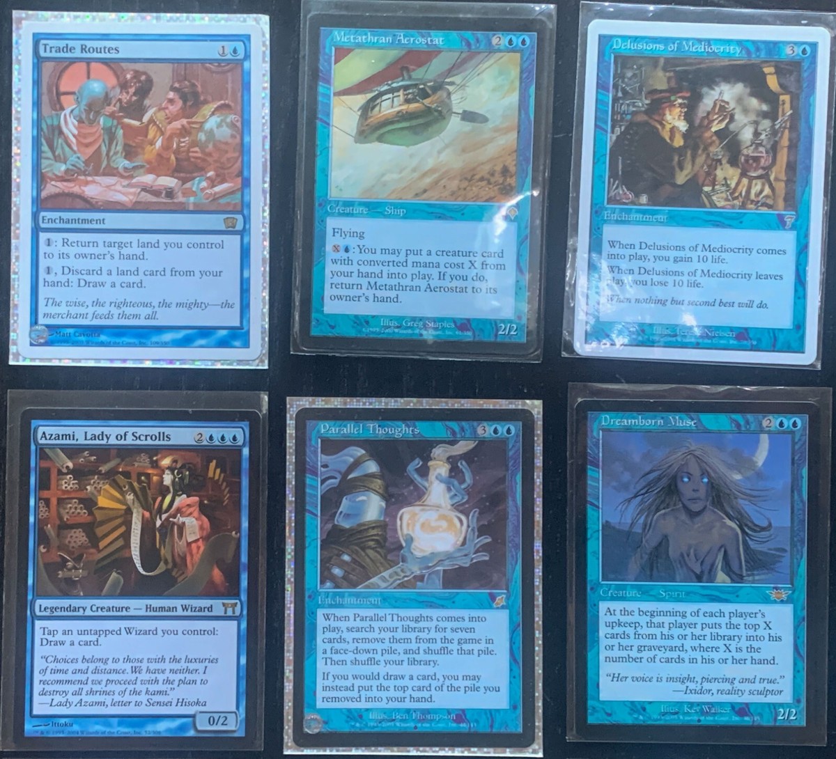 Vintage Blue Cards