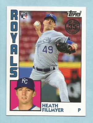 2019 Topps Baseball Heath Fillmyer Royals 84R-HF ROOKIE 1984 35th ...