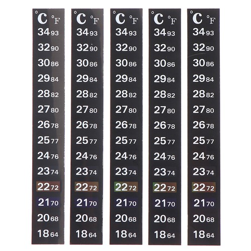 5Pcs Stick-on Sticker Thermometers Digital Measurement Temperature ...