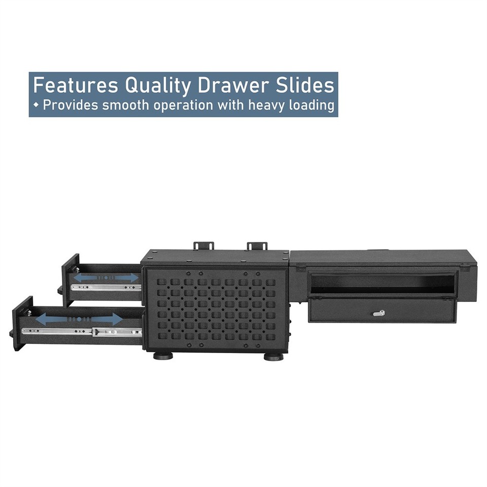 Wheel Well Steel Storage Drawer System w/ Molle Panel & Truck Side Tool ...